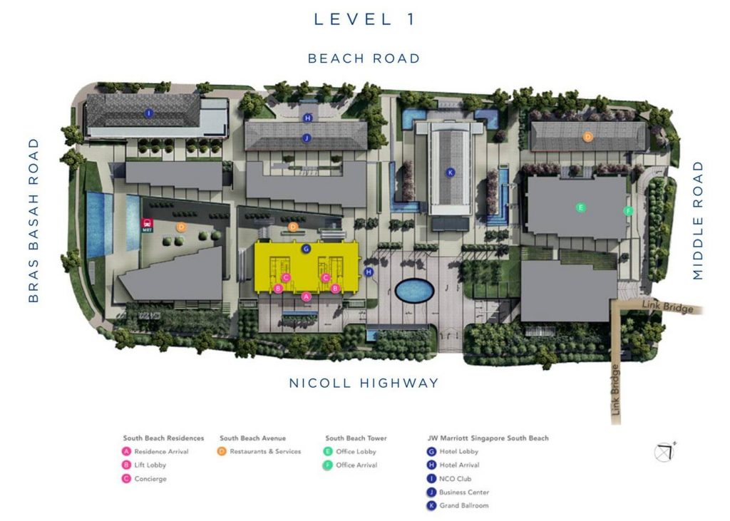 South Beach Residences Singapore - New Launch Condo. D7 Downtown Core